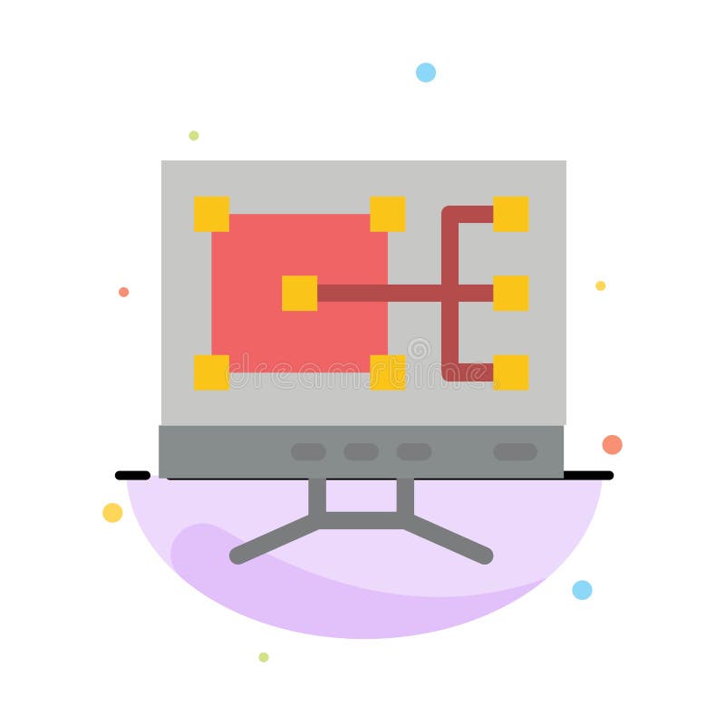 Computer, Construction, Repair Abstract Flat Color Icon Template Stock ...