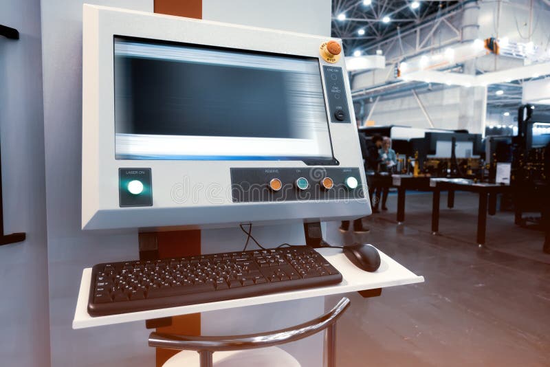 Laser Metal Cutting Machine Stock Image - Image of flames, industry ...