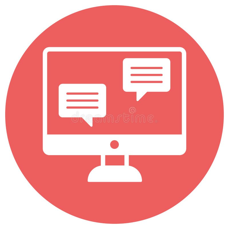 Computer Conversation Which Can Easily Modify or Edit Stock Vector ...