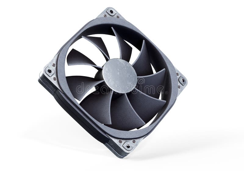 Computer Cooler Fan CPU or PC Case Stock Image - Image of computer ...