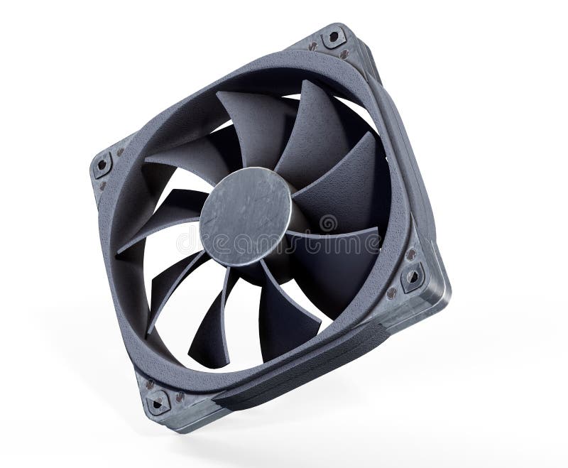 Computer Cooler Fan CPU or PC Case Stock Photo - Image of heat, cooling ...