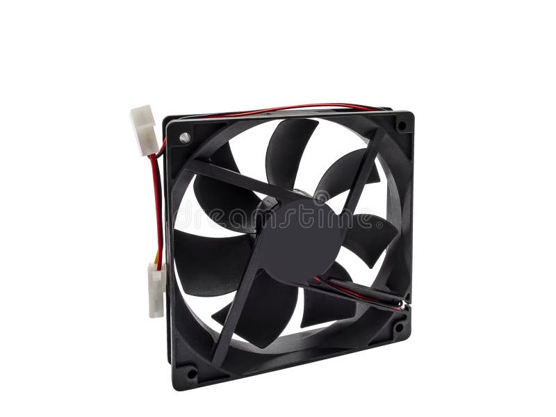 Computer Fan Cooler Isolated on White Background Stock Image - Image of ...