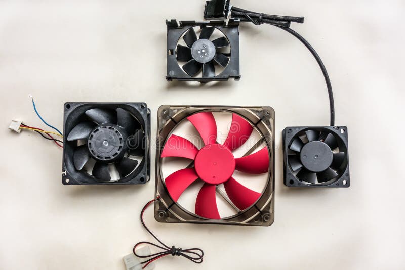 Computer Cooler Fan Set Isolated on White Background. Repair of ... Computer Cooler Fan Set Isolated on White Background. Repair of ...