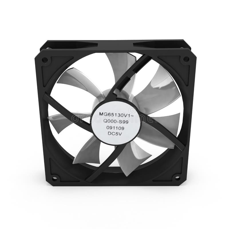 Computer Cooler Isolated on White Background 3d Render Stock ...