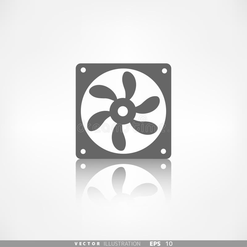 Computer cooling fan icon stock vector. Illustration of cold - 35833567