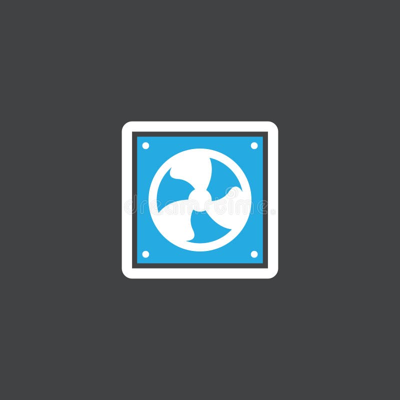 Computer cooling fan set stock vector. Illustration of device - 90649001