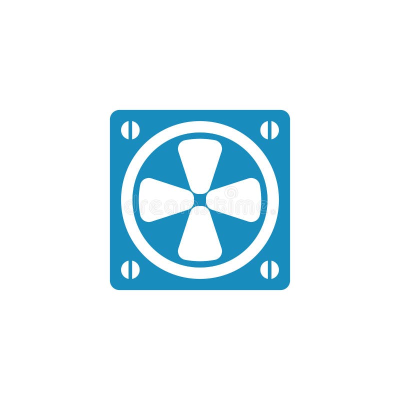 Computer cooling fan set stock vector. Illustration of device - 90649001