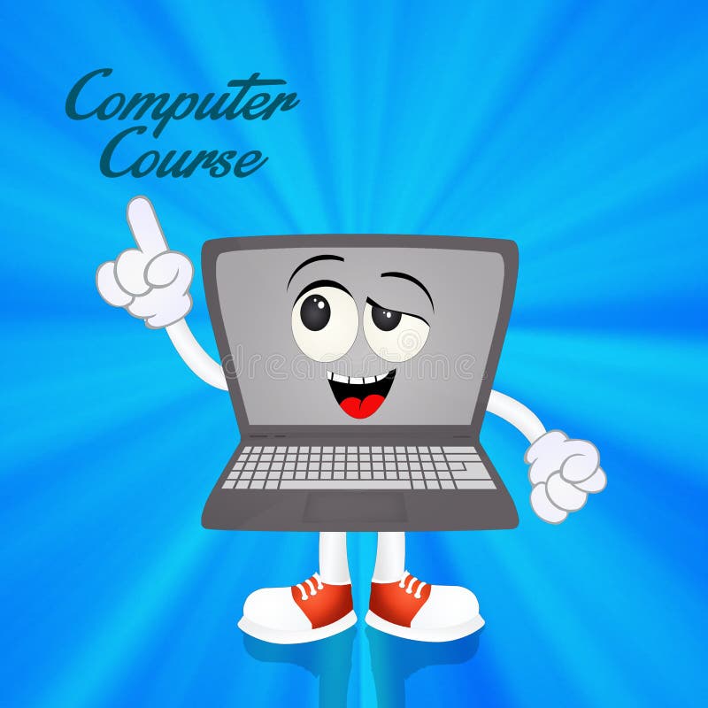 Computer course stock illustration. Illustration of school - 61484853