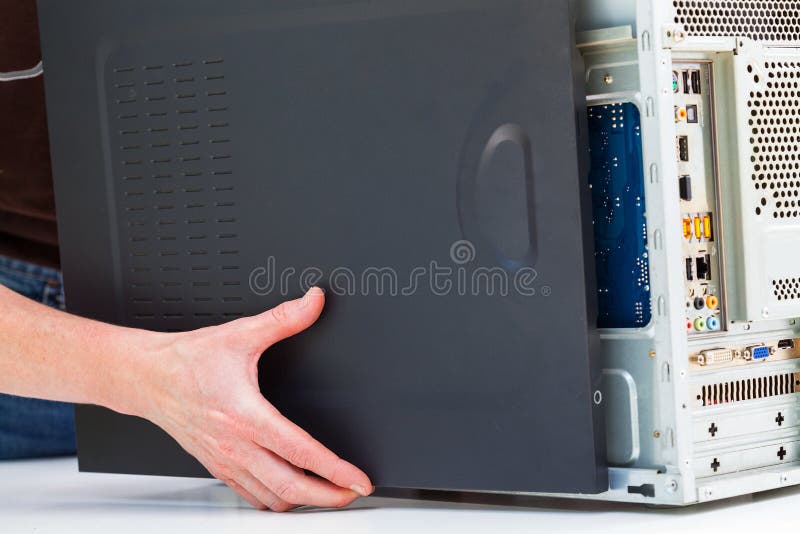 Computer without a cover stock photo. Image of casing - 31810988