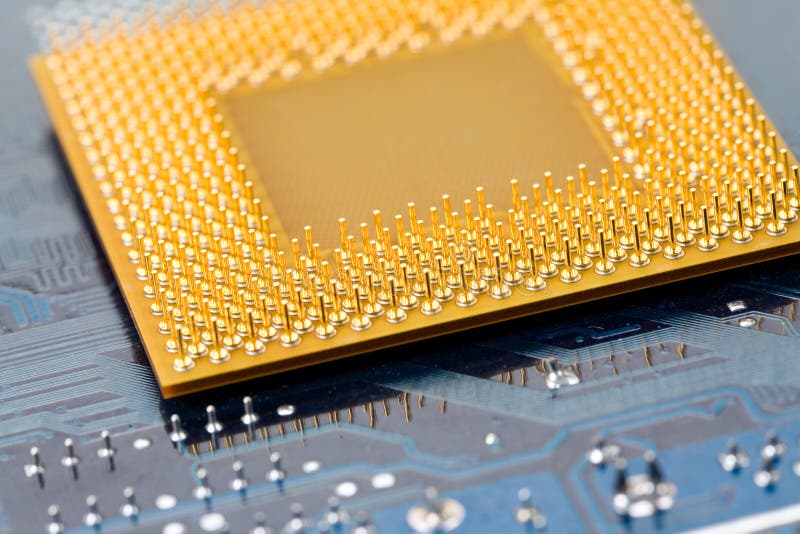 Computer CPU stock image. Image of circuit, macro, board - 8906949