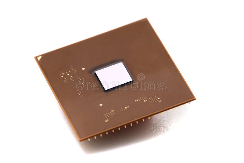 Computer cpu chip stock image. Image of industry, hitech - 152183263