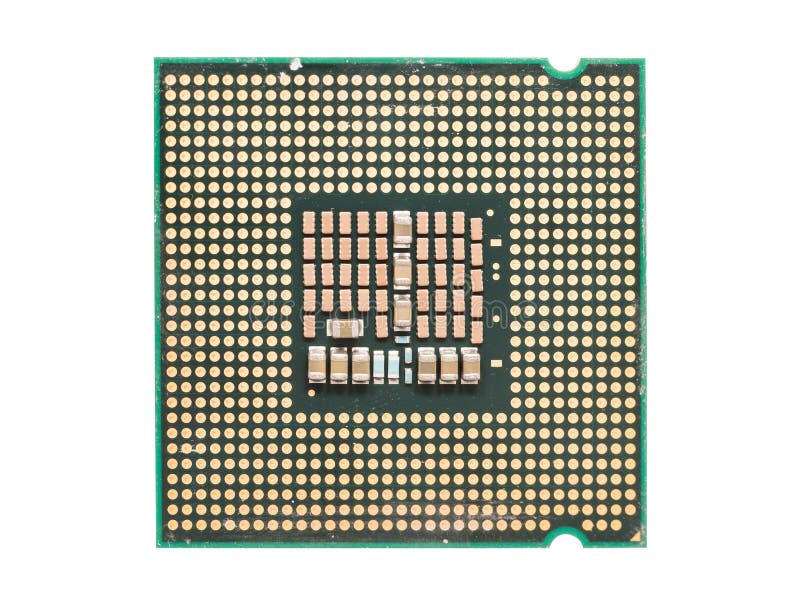 Computer CPU Chip Isolated stock image. Image of information - 50560227
