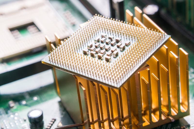 CPU component close-up stock photo. Image of central - 47911016