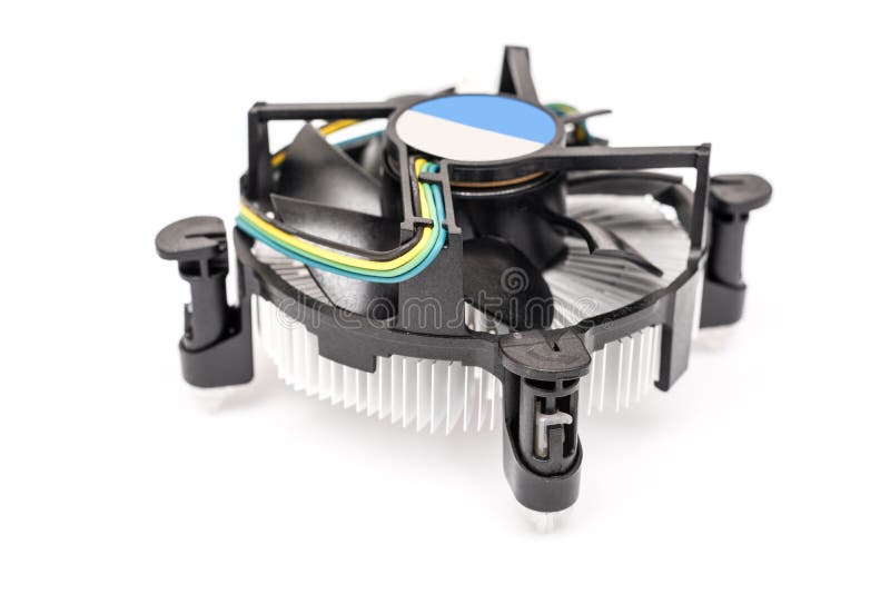 Computer CPU Heatsink and Cooler Stock Image - Image of heat, central ...