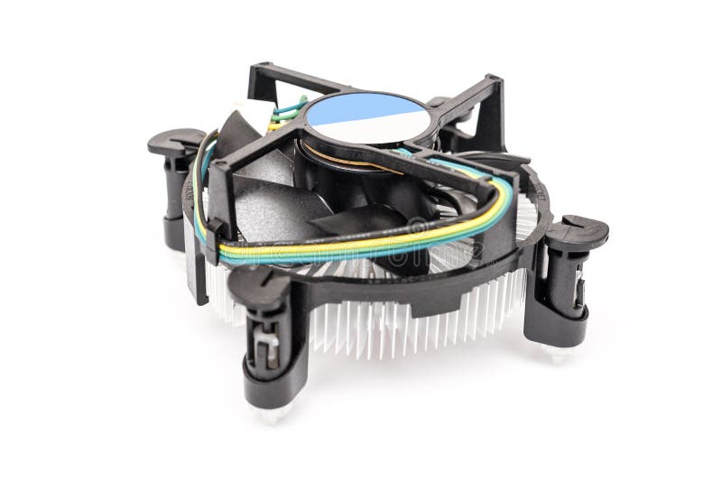 Computer CPU Heatsink and Cooler Stock Image - Image of plastic ...