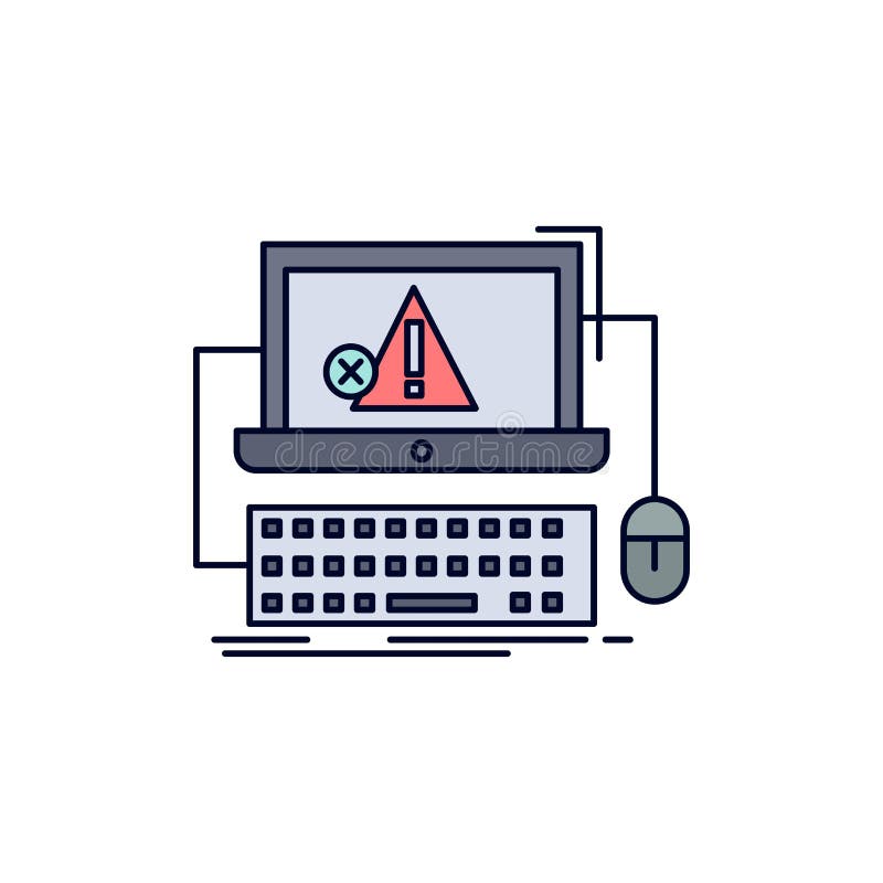 Computer Crash stock vector. Illustration of suffer, unusable - 7168888