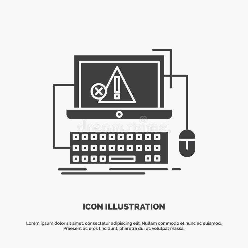 Computer Crash stock vector. Illustration of suffer, unusable - 7168888