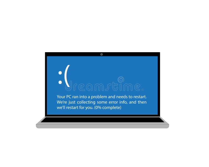 Blue Screen Fault Stock Illustrations – 80 Blue Screen Fault Stock ...