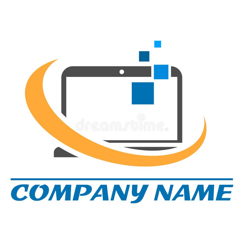 Computer creative logo stock vector. Illustration of logo - 80829578