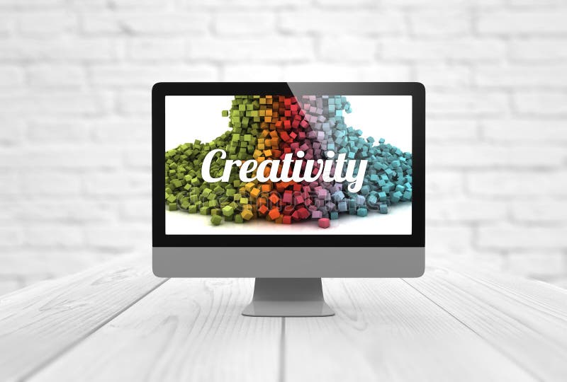 Computer creativity stock illustration. Illustration of design - 63515778