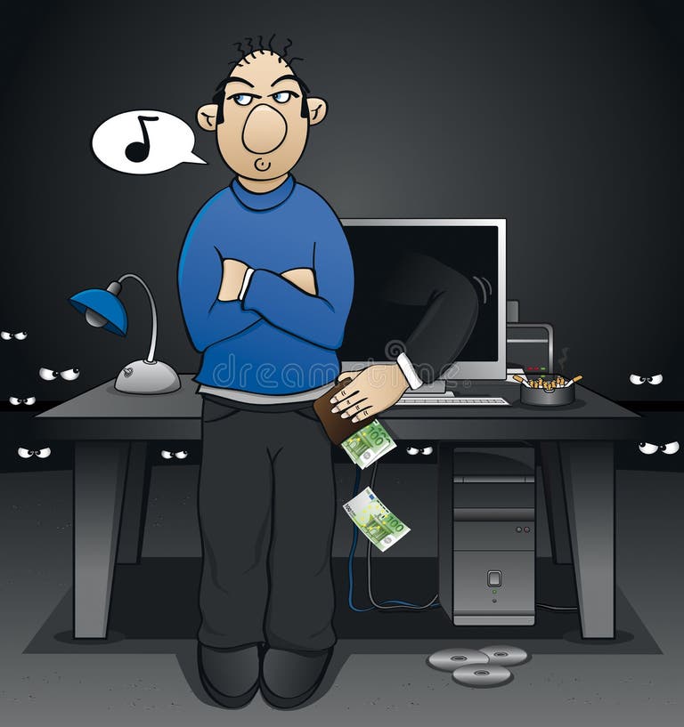 Computer Crime Cartoon Stock Illustrations – 5,444 Computer Crime ...
