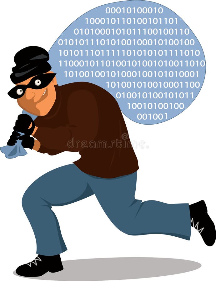 Cartoon thief stock vector. Illustration of security - 35619153