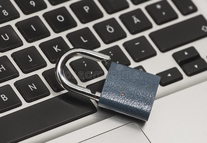 Computer Cryptography and Encryption Technology Stock Image - Image of ...
