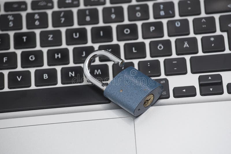 Computer Cryptography and Encryption Technology Stock Image - Image of ...
