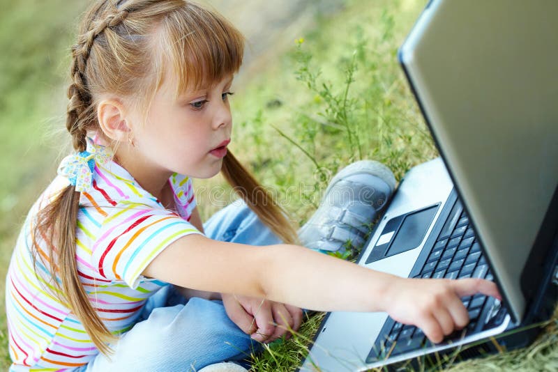 Computer curiosity stock image. Image of curious, grass - 15263105