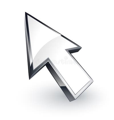 Computer cursor arrow stock vector. Illustration of icon - 15681226