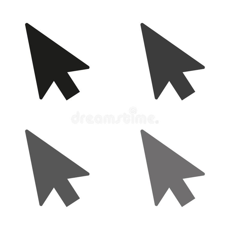 Computer Cursor Icon Set. Vector Illustration Stock Vector ...