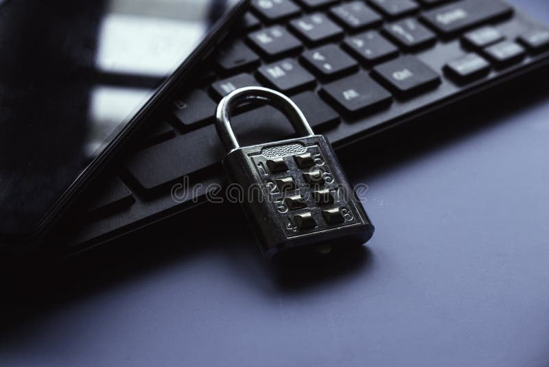 Computer Cyber Security Concept. Network, Information and Data ...