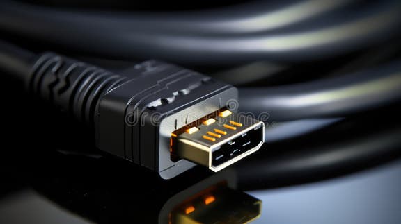 Computer data cable stock illustration. Illustration of peripheral ...