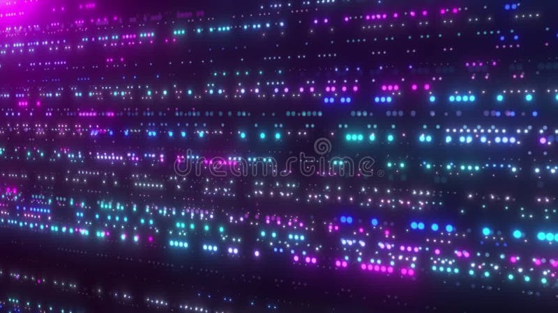 Computer Data Flow. High Tech Computer Data Flow Background. Futuristic Glowing Computer Data ...