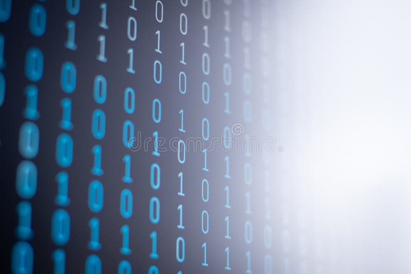 Computer Data Matrix Concept Stock Photo - Image of cyberspace, screen ...