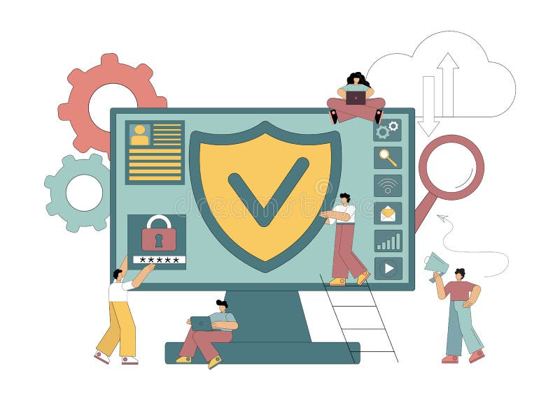 Cyber Security Infographic White Stock Illustrations – 550 Cyber ...