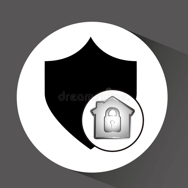Computer Data Protection Shield Icon Stock Vector - Illustration of ...