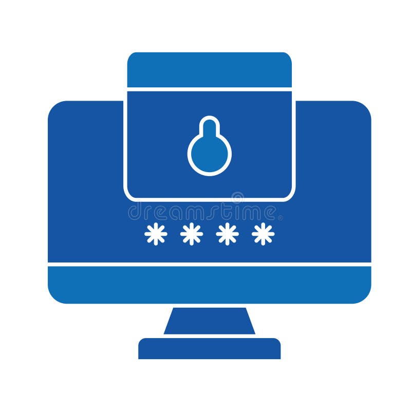 Computer data security stock vector. Illustration of software - 342883790