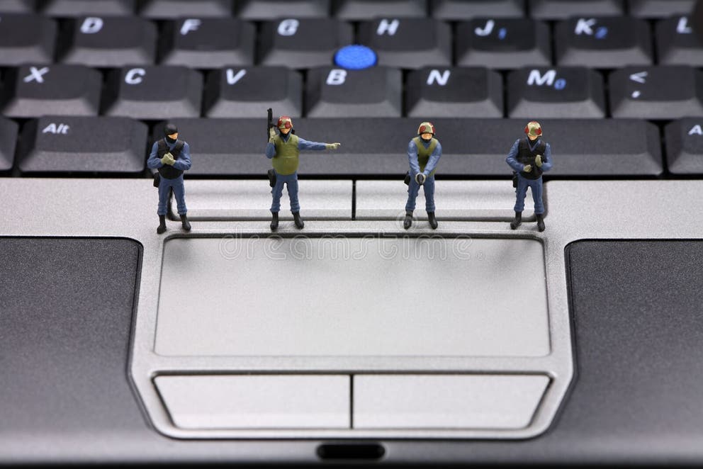 Computer Data Security Concept Stock Photo - Image of close, hacker ...