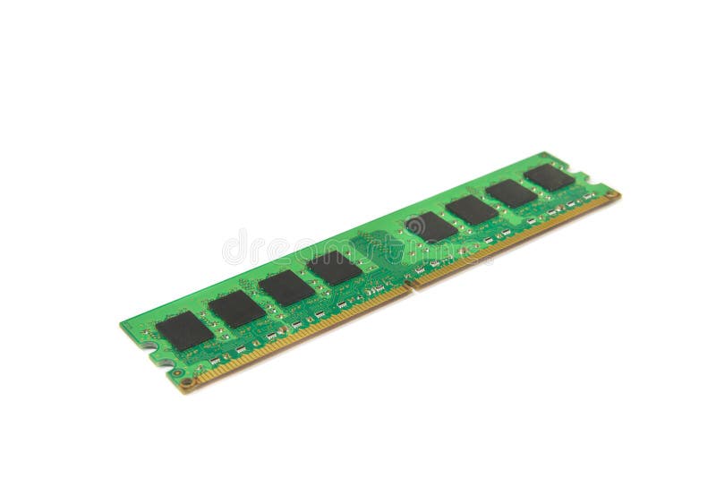 Computer Ddr Ram Memory Module Isolated On White Background Stock Image Image Of Card