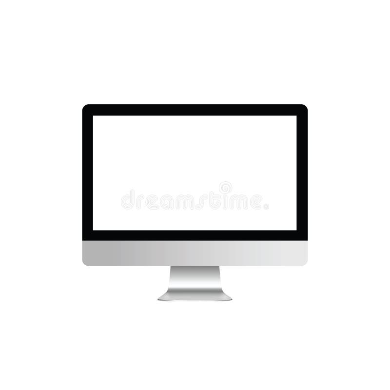 Computer dekstop mock up stock vector. Illustration of isolated - 115652105
