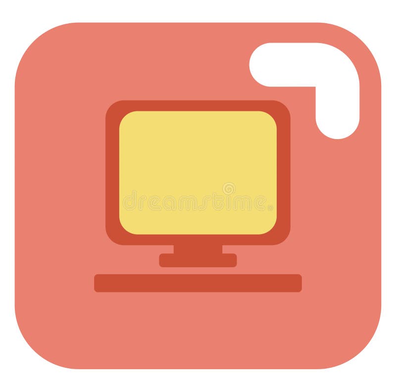 Computer delivery, icon stock vector. Illustration of background ...