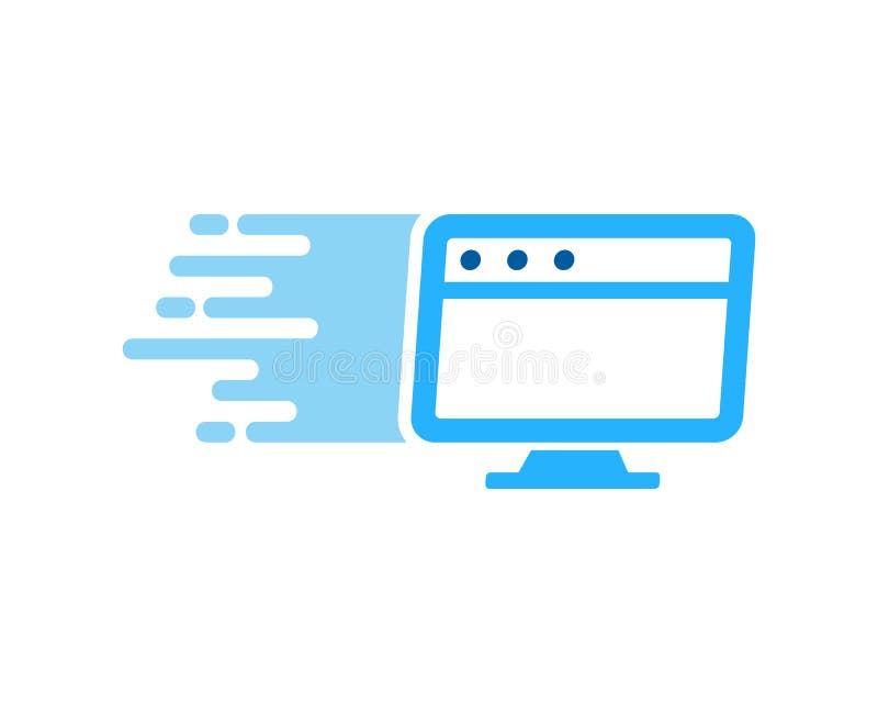 Laptop Delivery Logo Icon Design Stock Vector - Illustration of ...