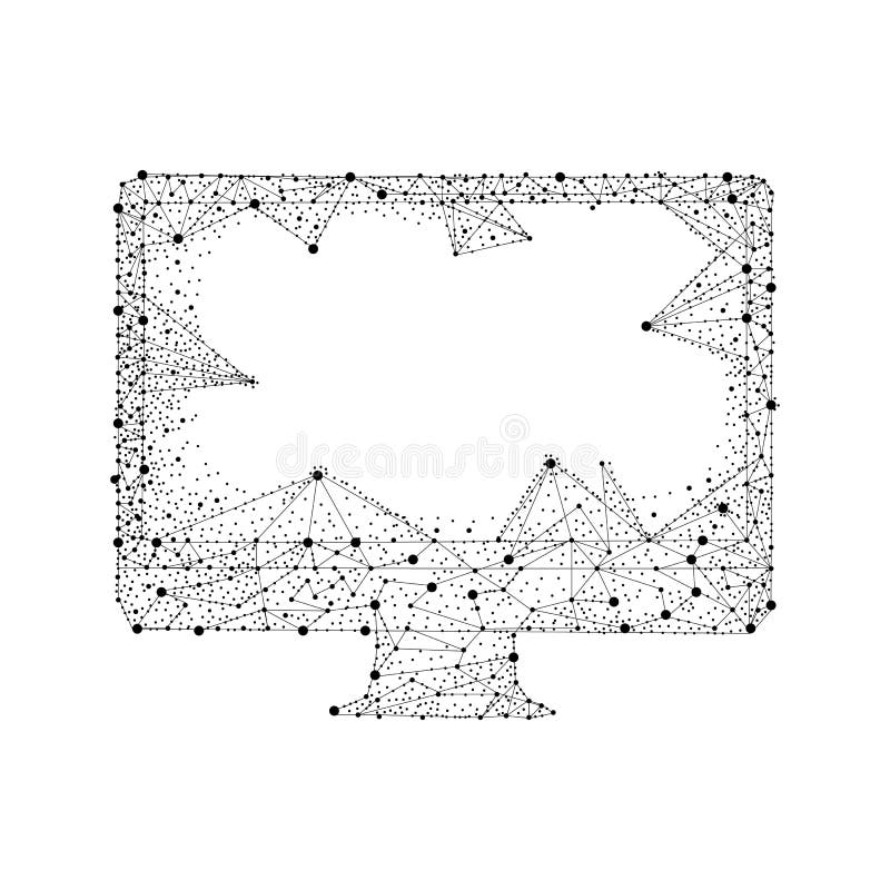 Computer Design Consisting of Points, Lines, and Shapes in the Form of ...