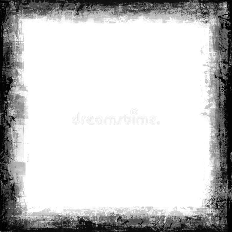 Computer Designed Grunge Border Stock Illustration - Illustration of ...