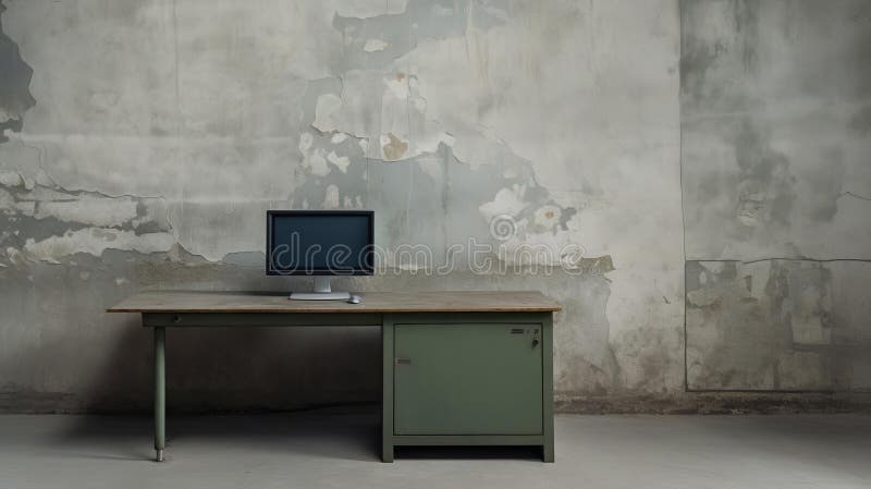 Editorial Style Photography of a Minimalist Computer Desk Scene Stock ...