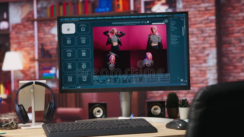 Neural Network Tech Using Text To Image AI Generative Models, Close Up ...