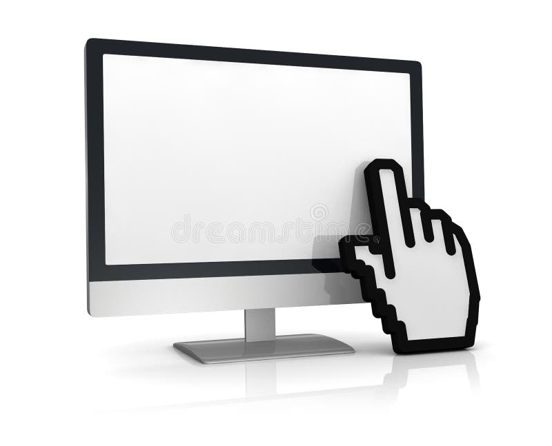 Desktop computer mascot stock vector. Illustration of electronics ...
