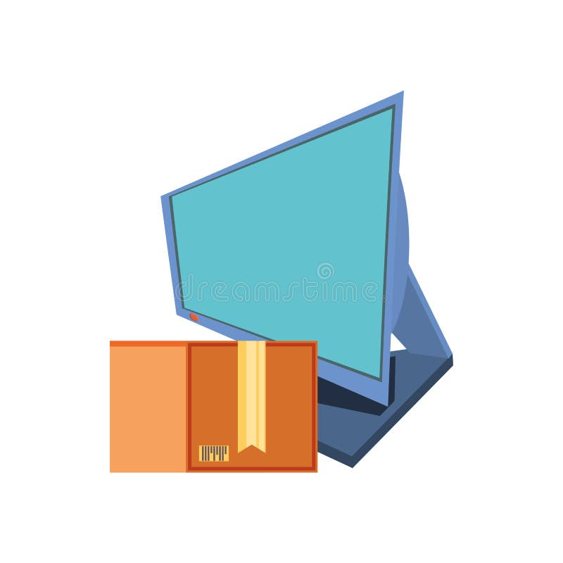 Desktop Computer Express Delivery Stock Illustrations – 110 Desktop ...