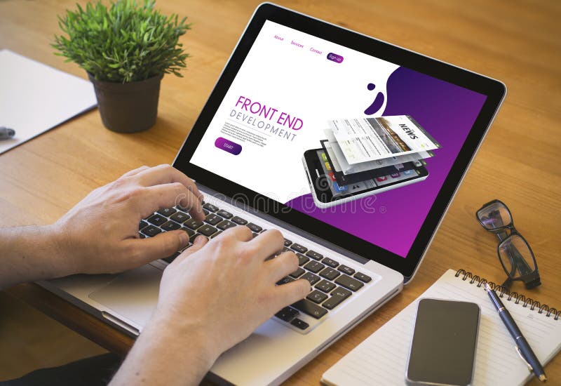 Computer desktop front end stock photo. Image of computing - 127306942